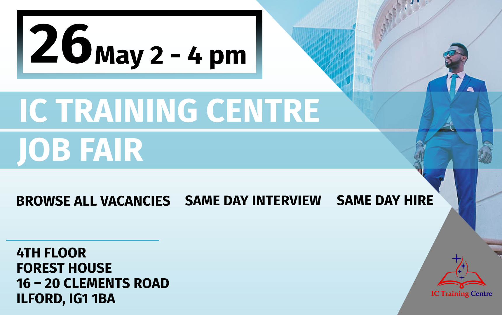 Join us at the IC Training Job Fair 26 May | IC Training Centre